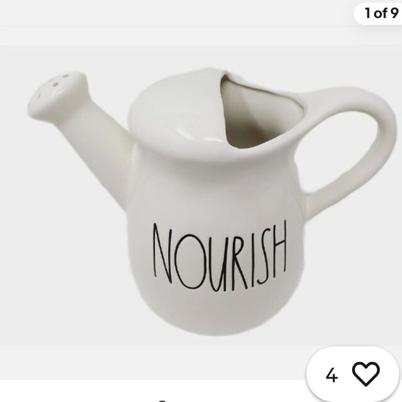 Rae Dunn | Accents | Rae Dunn Nourish Watering Can Cottagecore Ceramic ...
